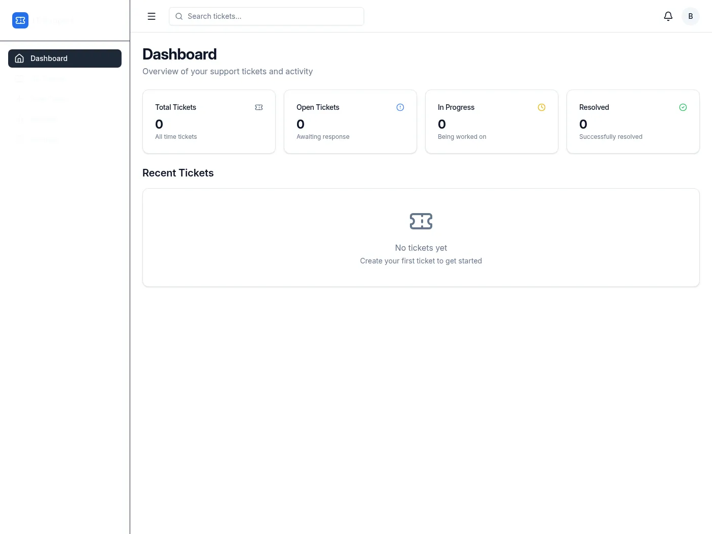 IT Support Ticketing Web App