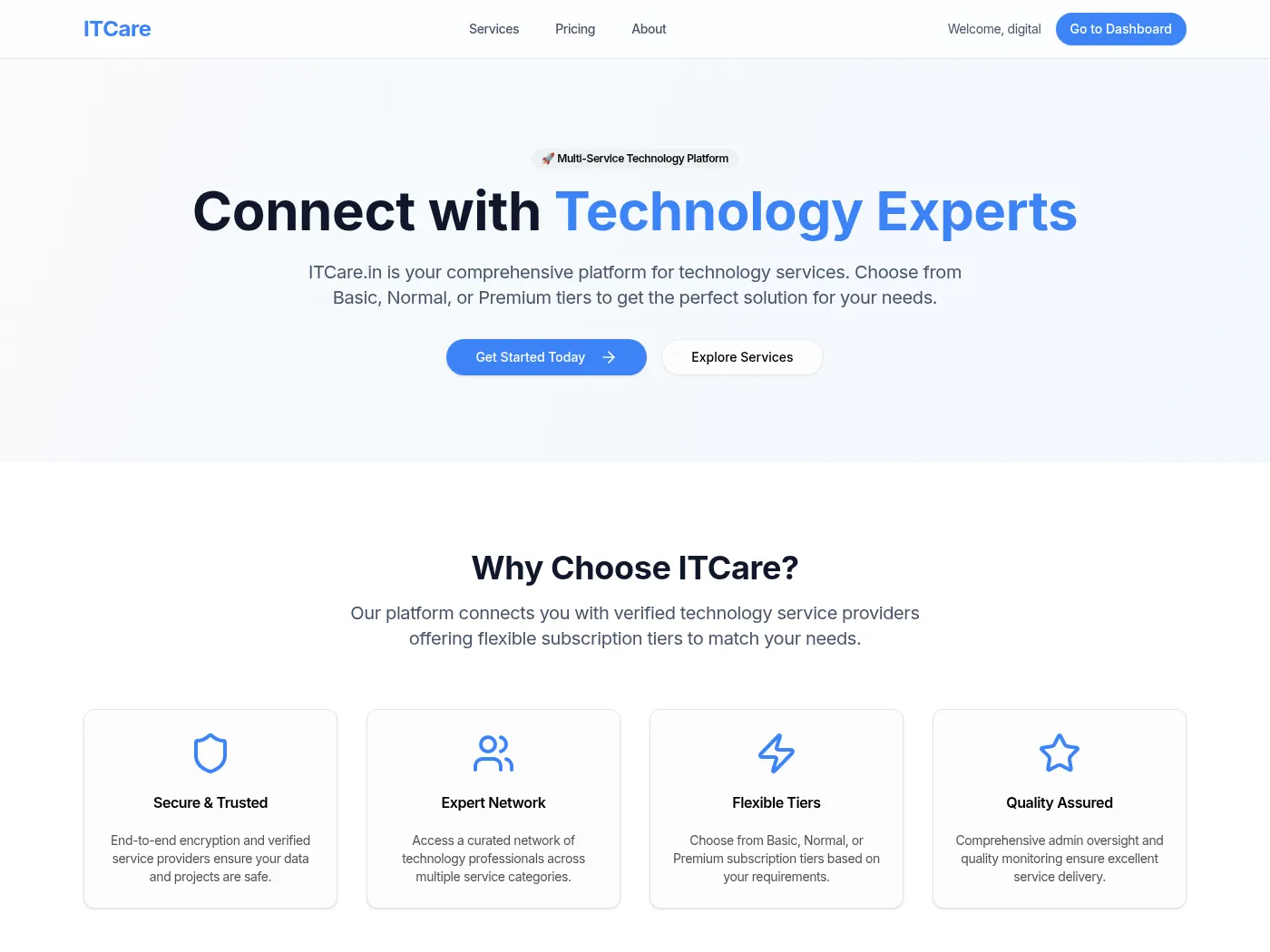 ITCare Multi-Service Subscription Platform