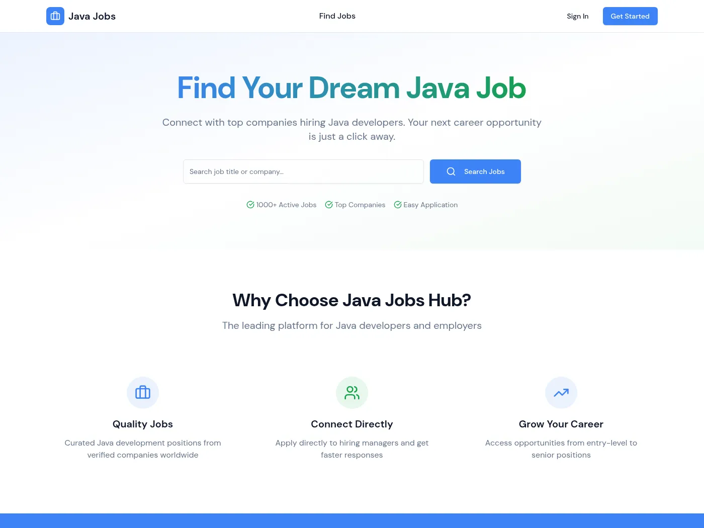 Java Jobsite Hub