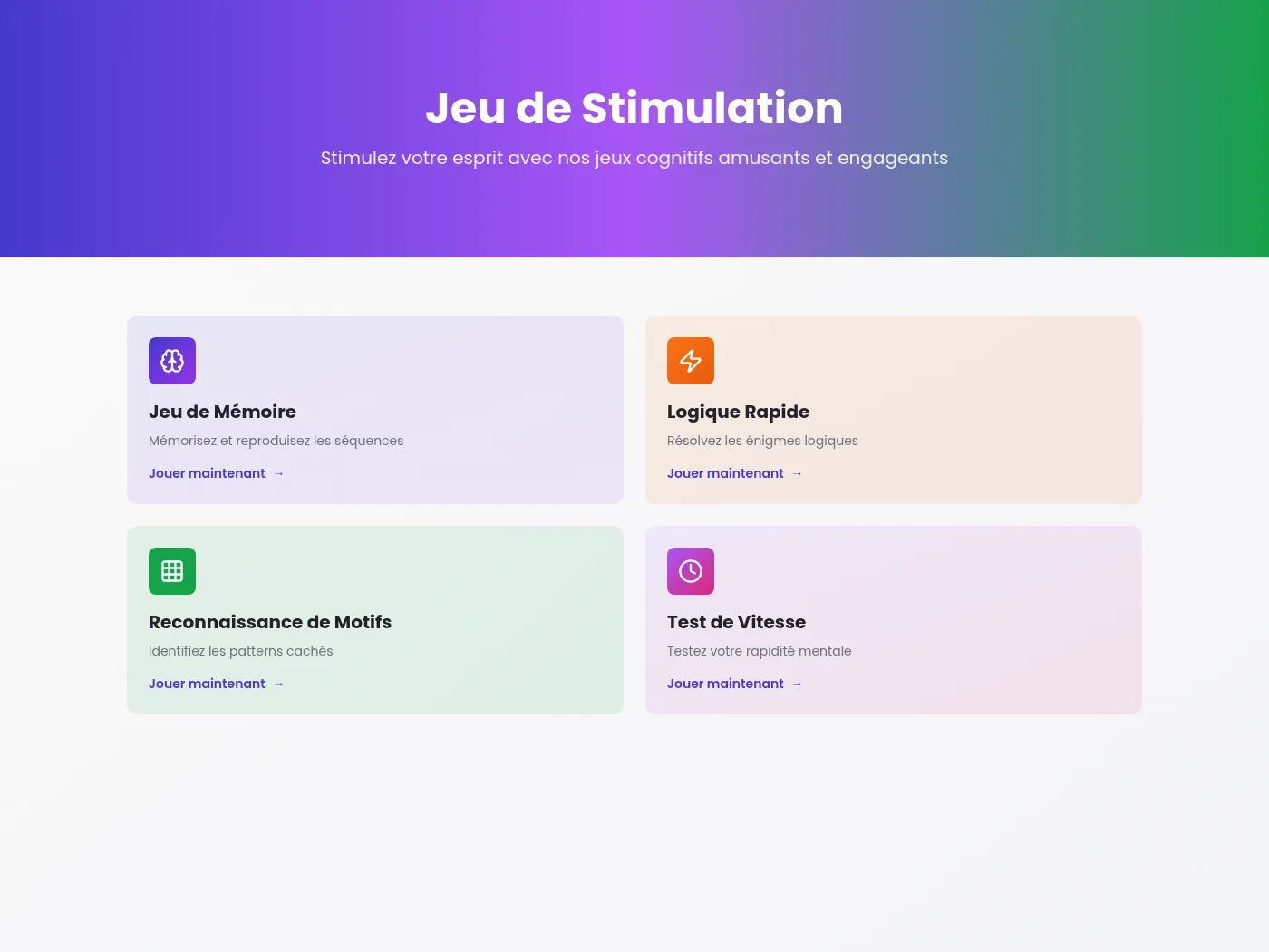 Jeu de Stimulation