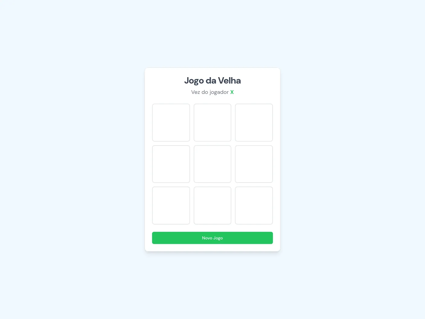 Jogo da Velha Simples em HTML, CSS e JavaScript