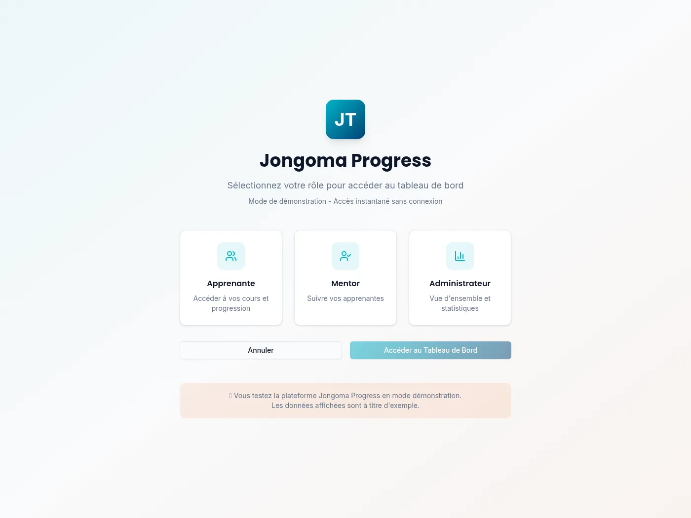 Jongoma Progress Dashboard – Empowering Women’s Tech Journeys
