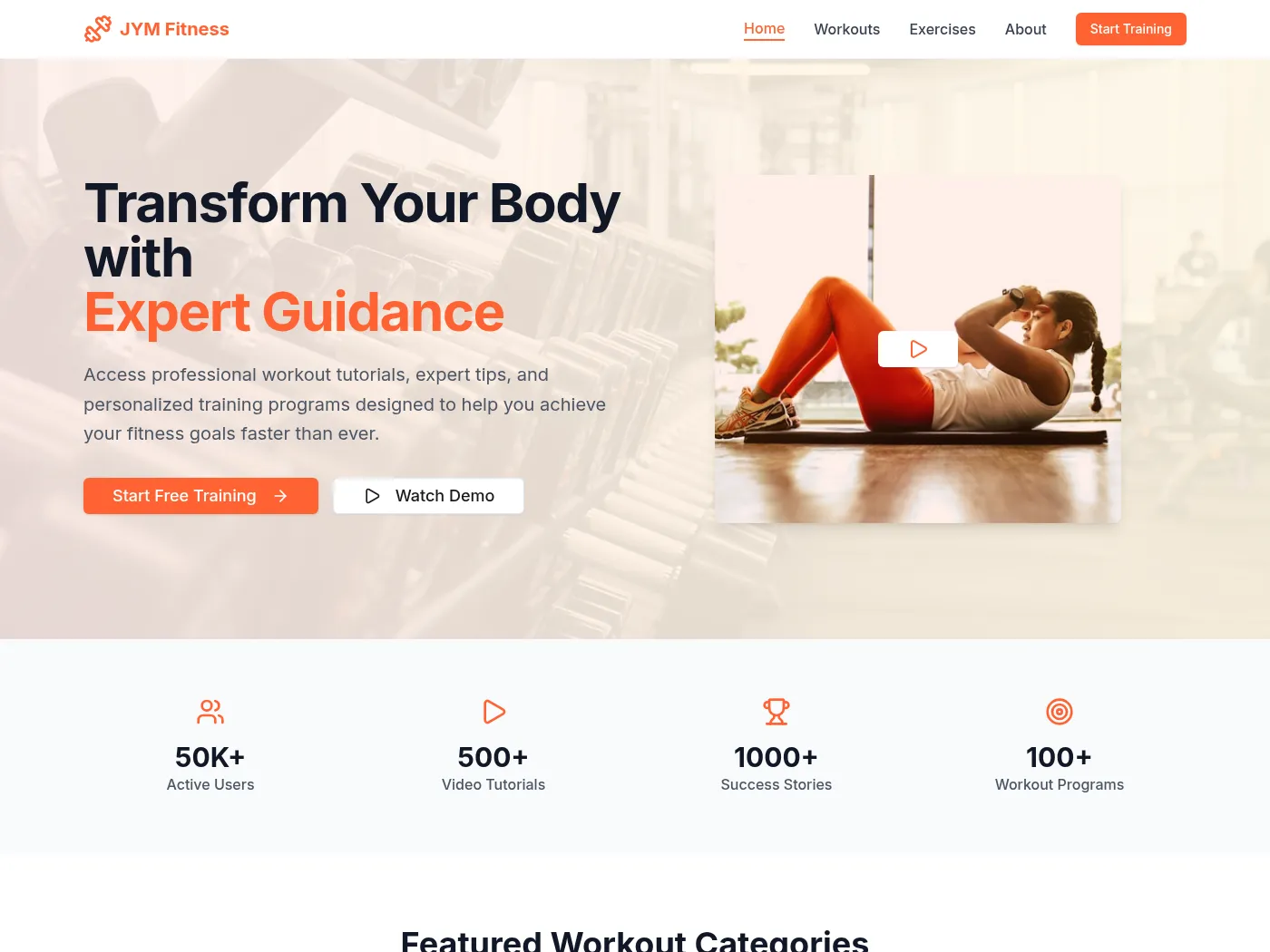 Jym Workout Tutorial Hub