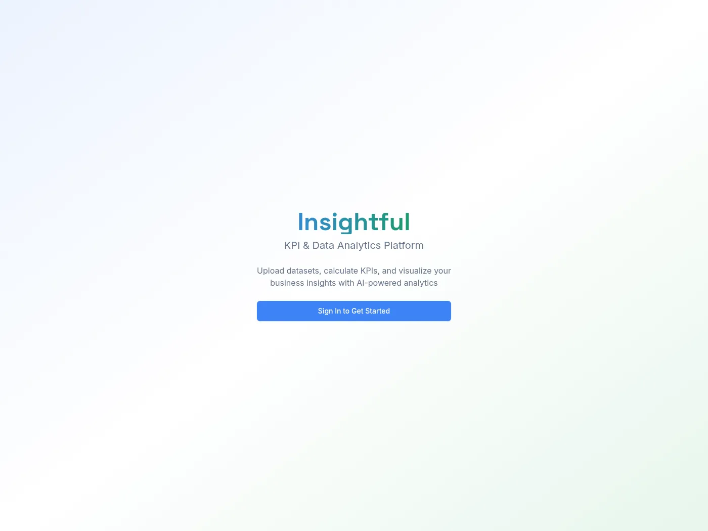 Insightful KPI & Data Analytics Platform