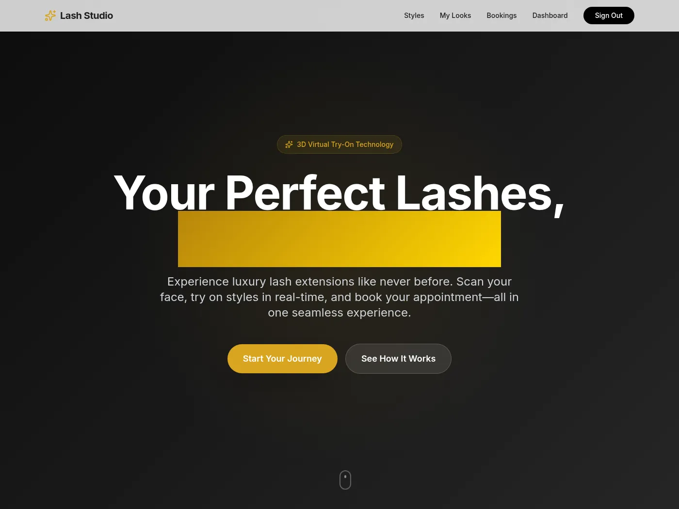Lash Studio: 3D Virtual Lash Try-On & Booking Platform