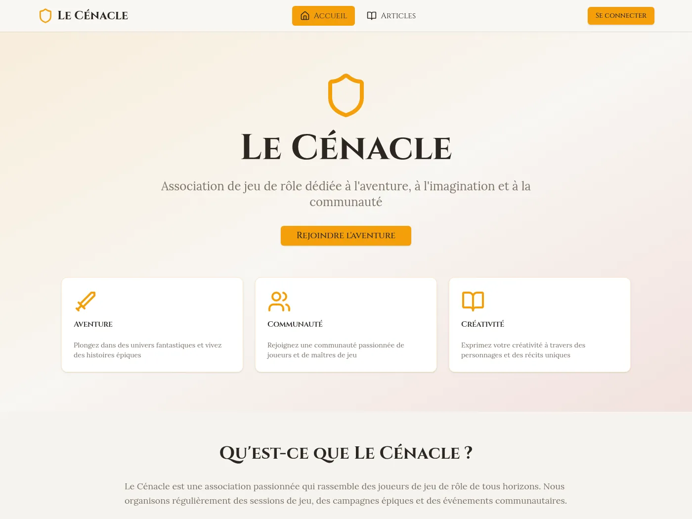 Le Cénacle Portal
