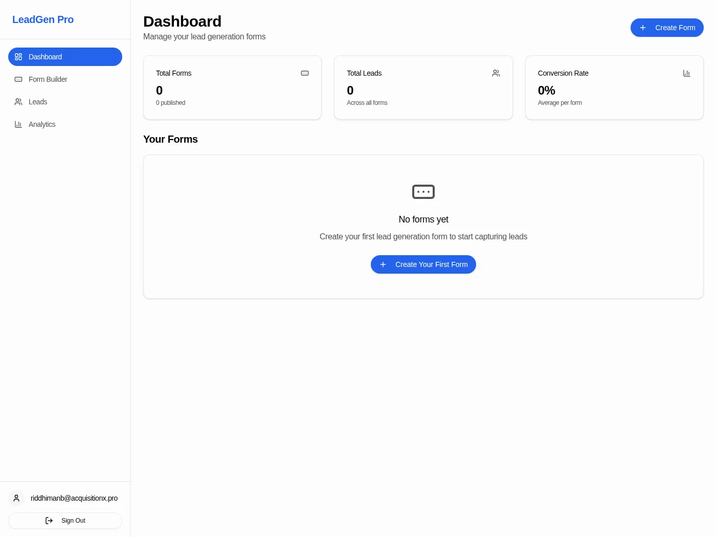LeadGen Pro: Smart Lead Generation Form Builder