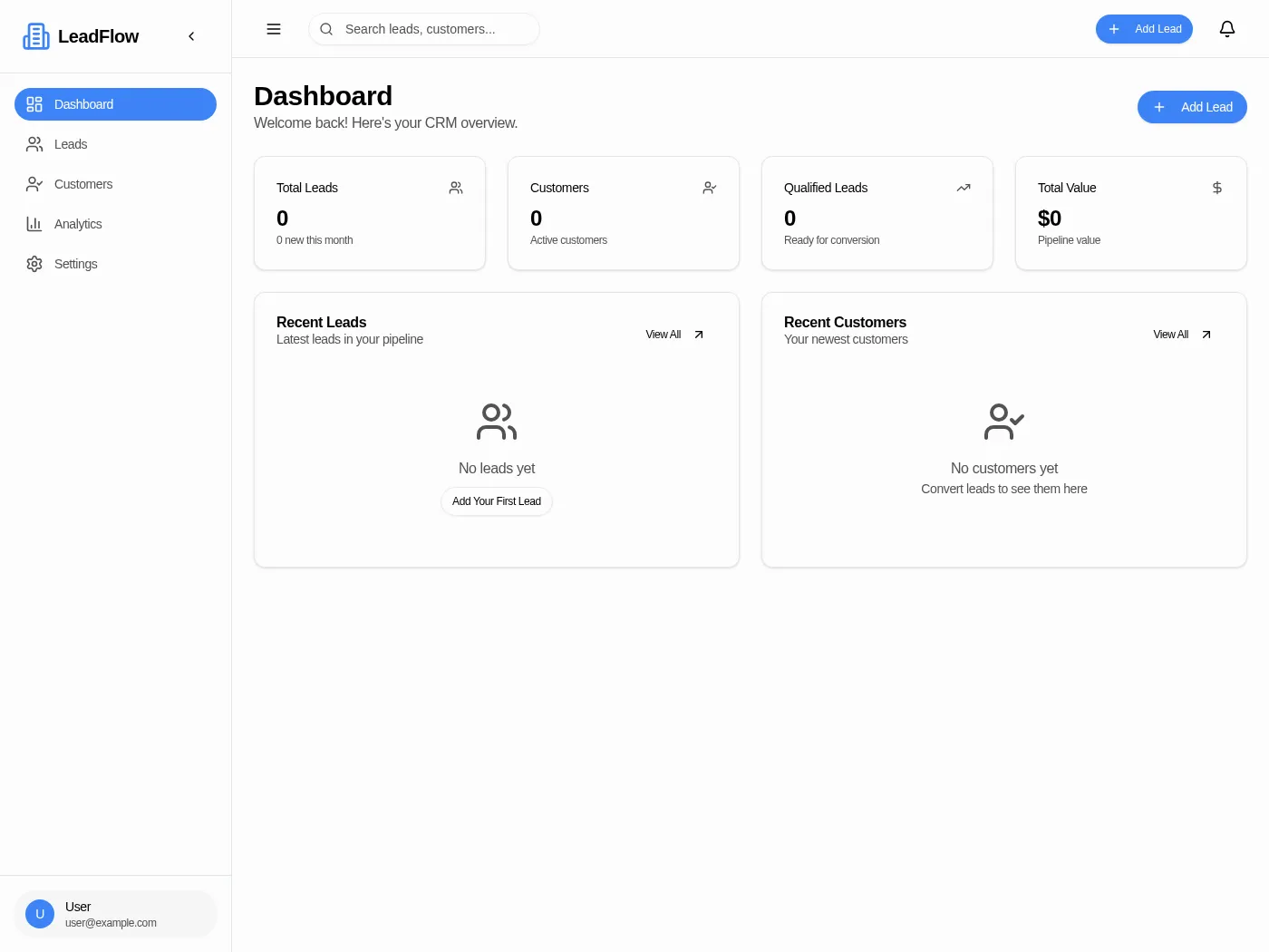 LeadFlow CRM