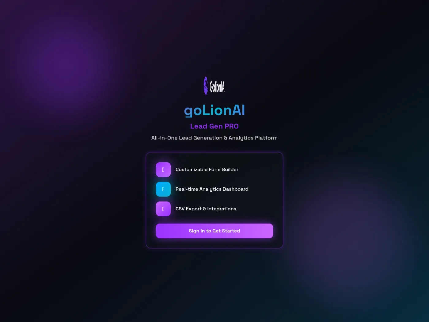 LeadGen Pro: All-in-One Lead Generation & Analytics Platform