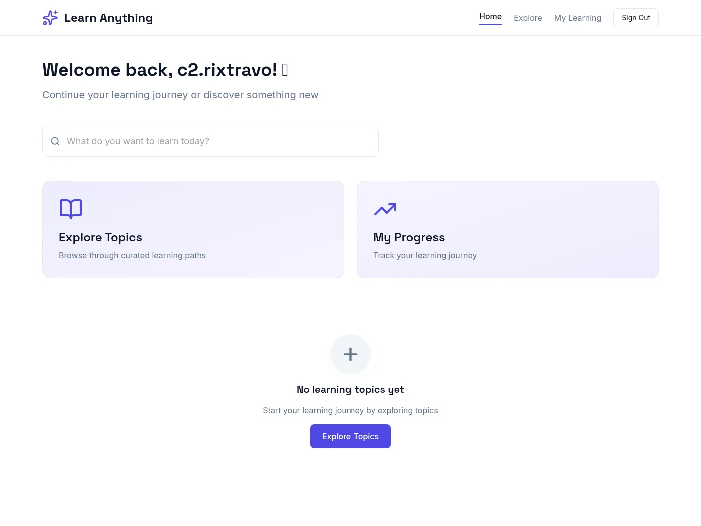 Learn Anything Interactive Platform