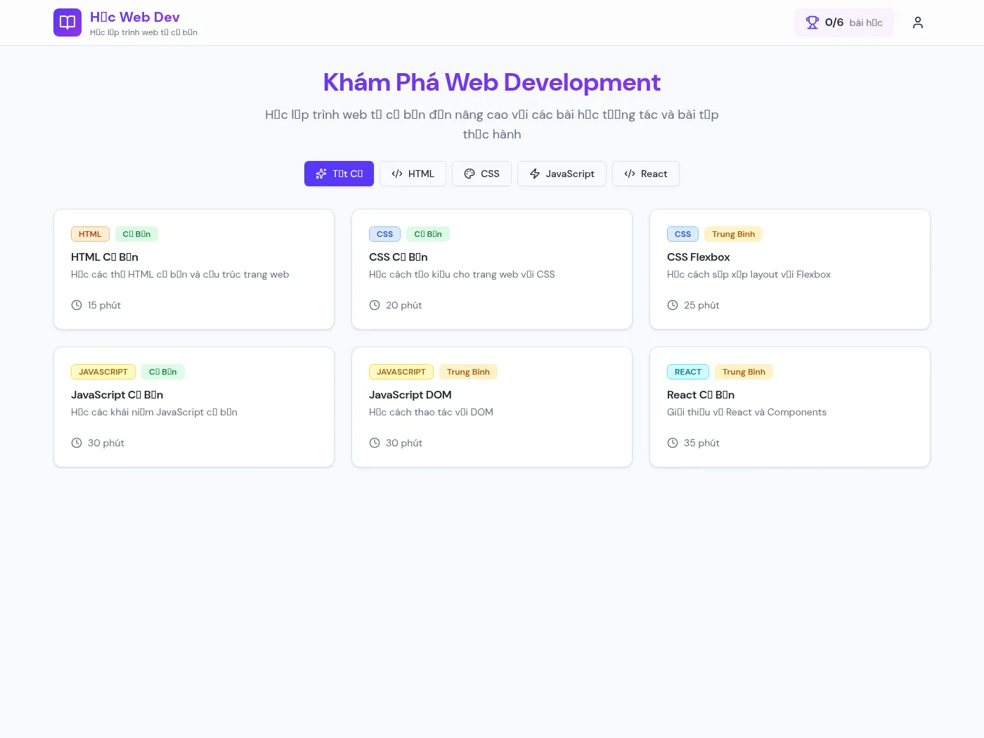 Learn Web Development Interactive Guide