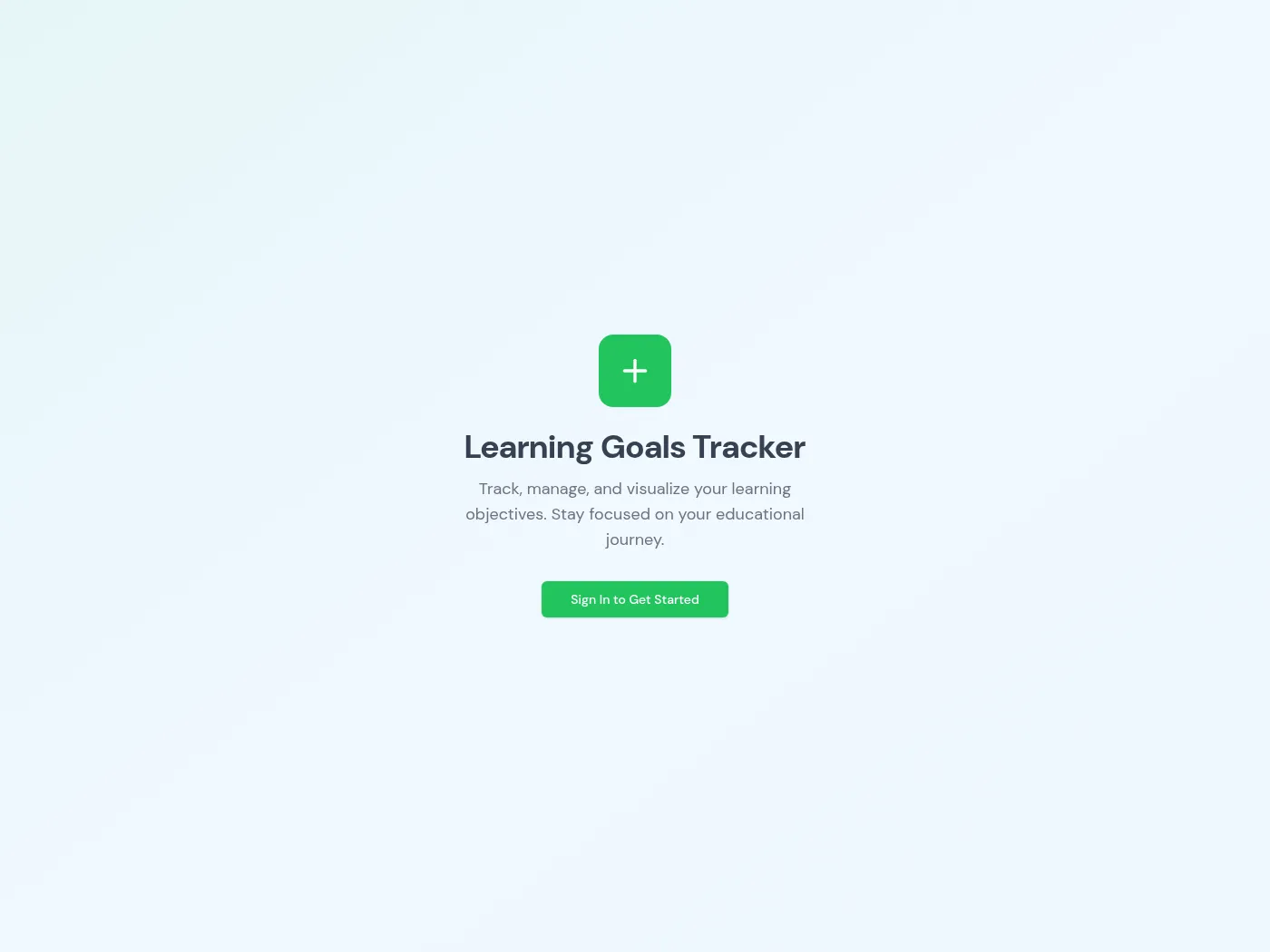Learning Goals Tracker