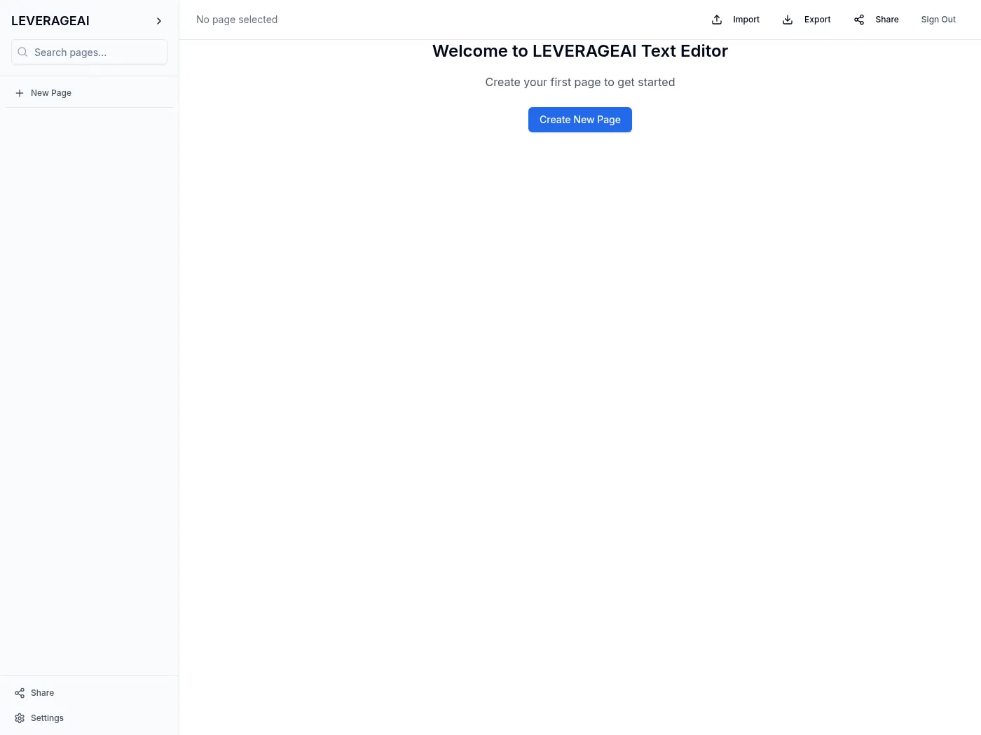 LEVERAGEAI Text Editor (Remix)