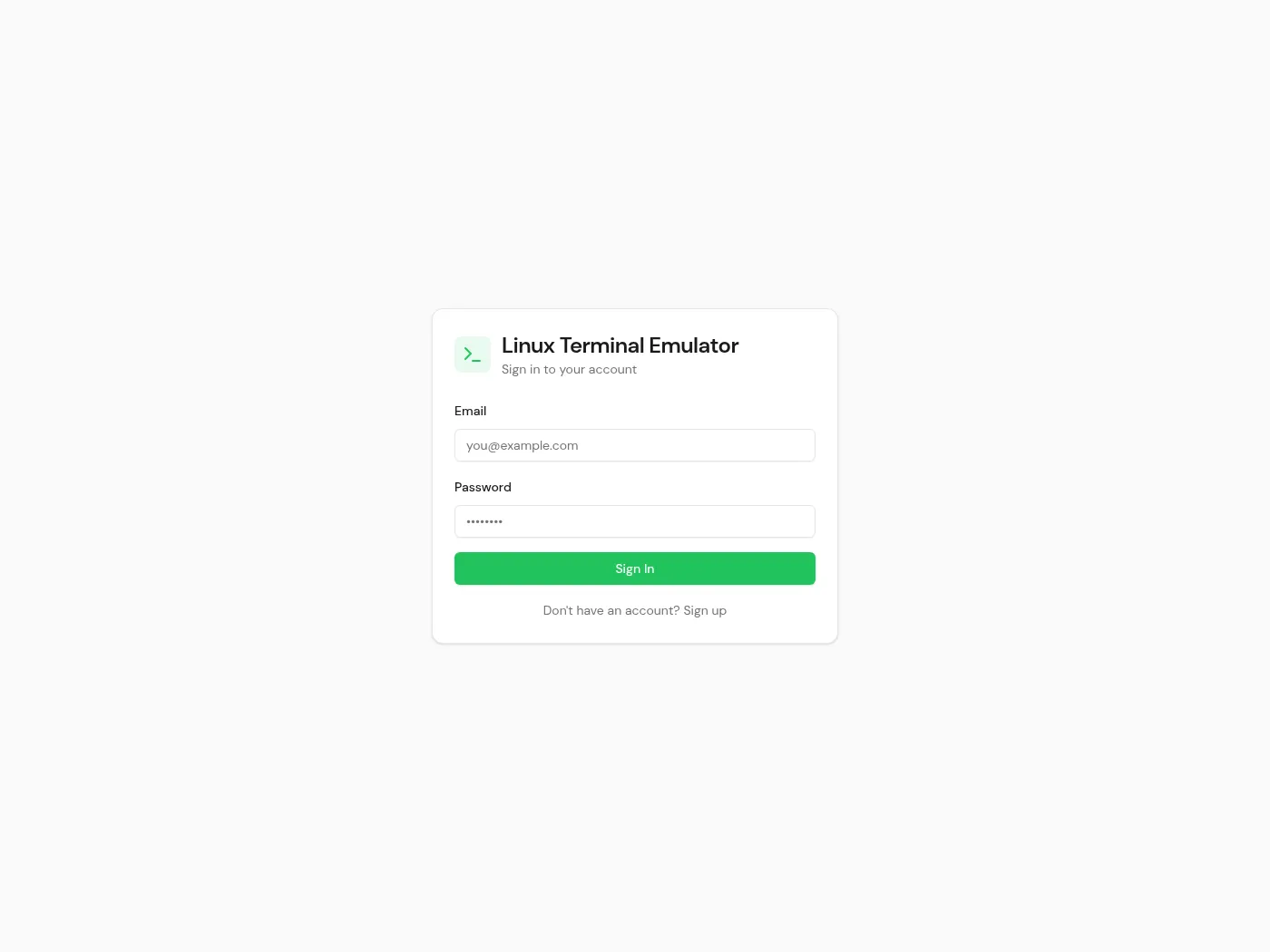 Linux Terminal Emulator with Command Restrictions and Admin Panel