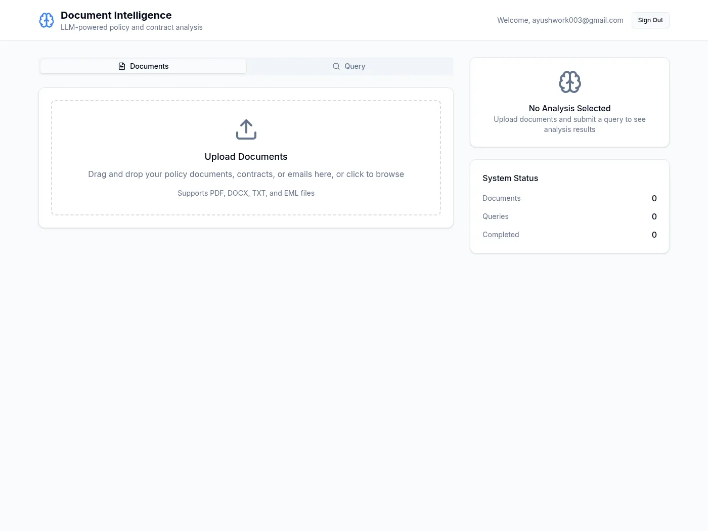 LLM-Powered Document Intelligence System for Policy and Contract Analysis