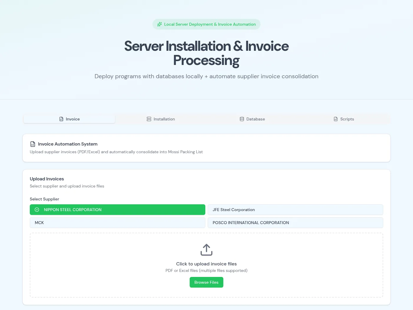 Local Server Program Installer