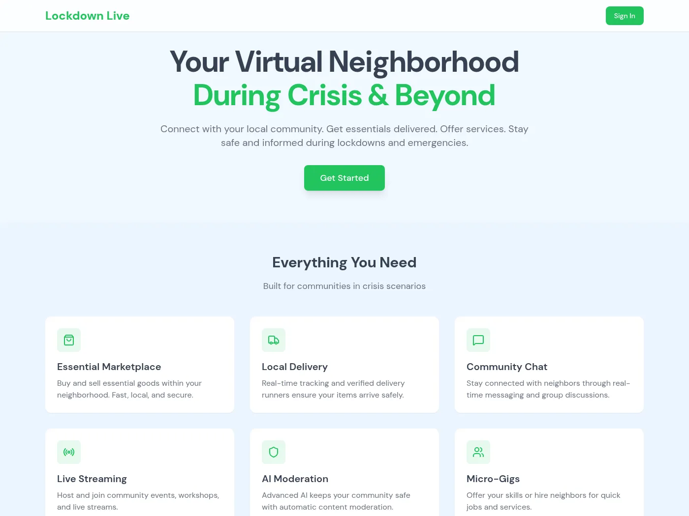 Lockdown Live: Hyperlocal Virtual Neighbo (Remix)