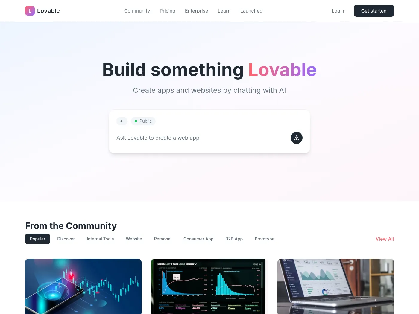 Lovable.dev Web App Clone