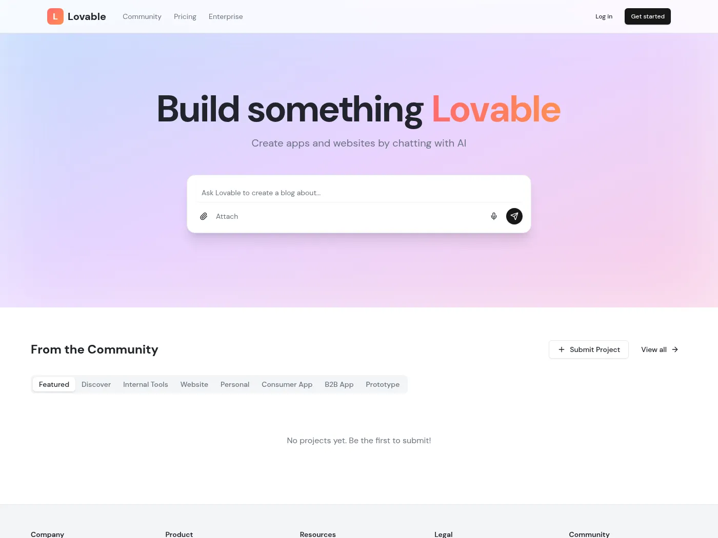 Lovable.dev Clone Platform