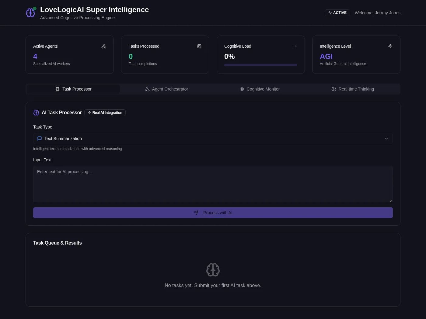 LoveLogicAI Task Processing Engine Prototype