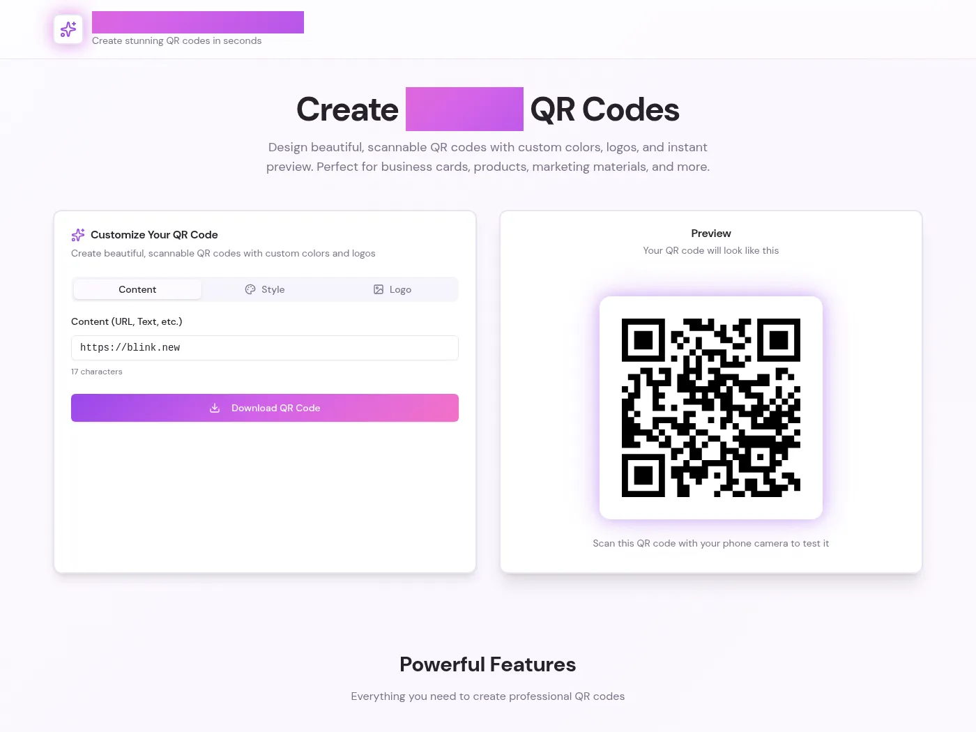 Magic QR Code Generator