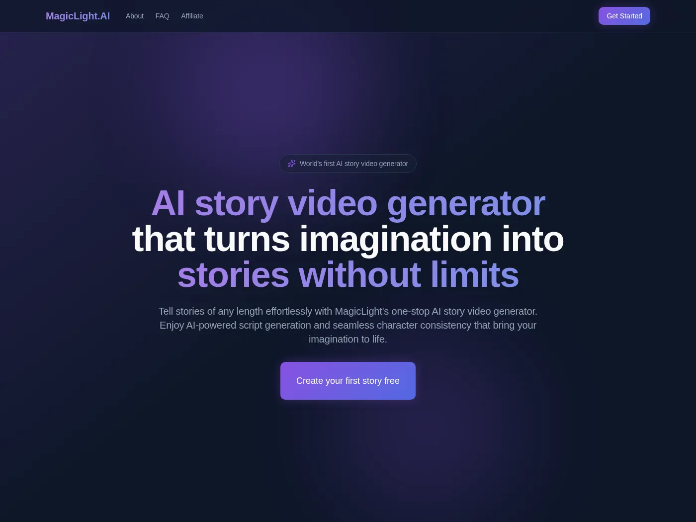 MagicLight.ai Website Clone