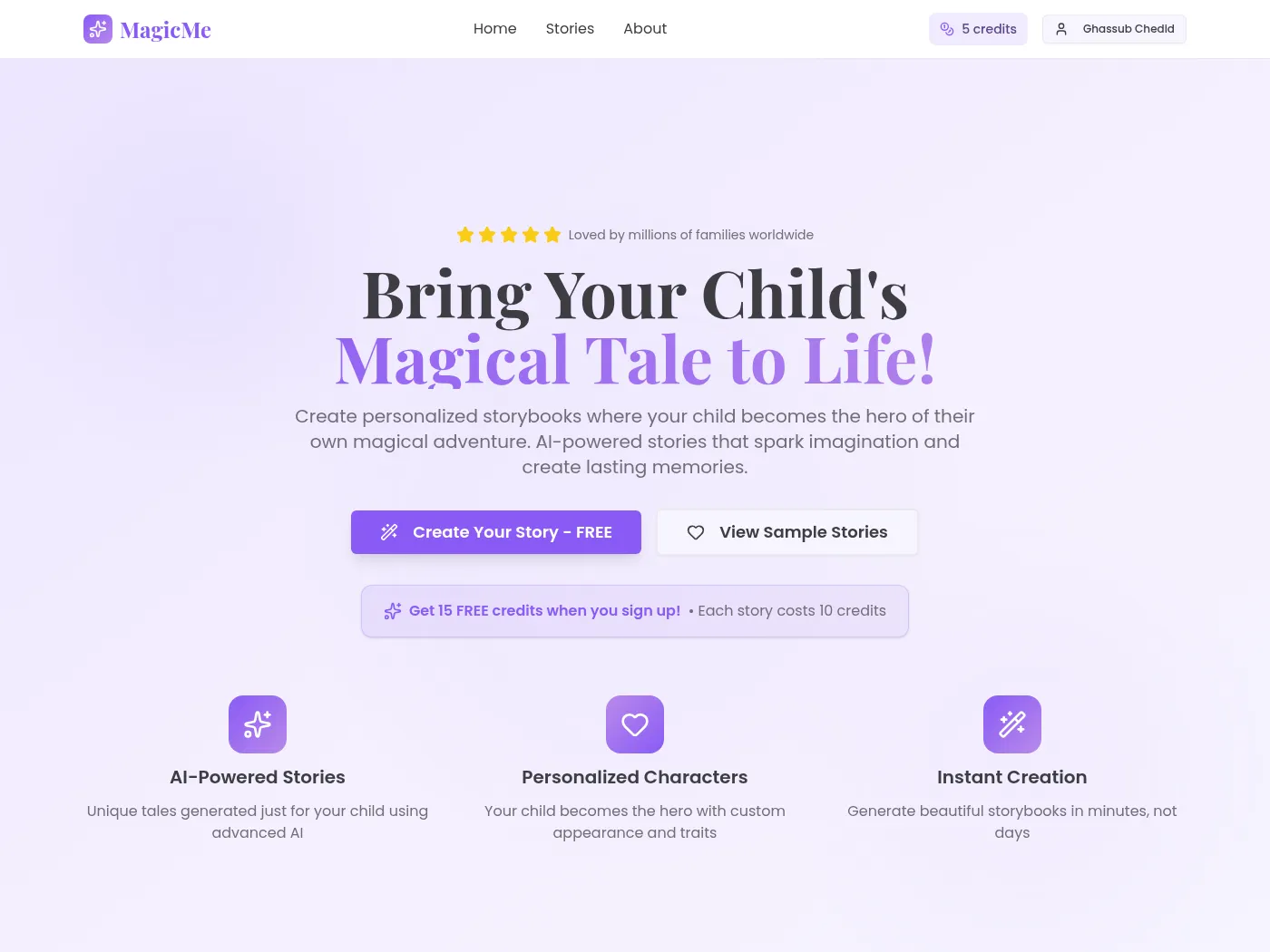 MagicMe – Personalized Magical Tale Generator