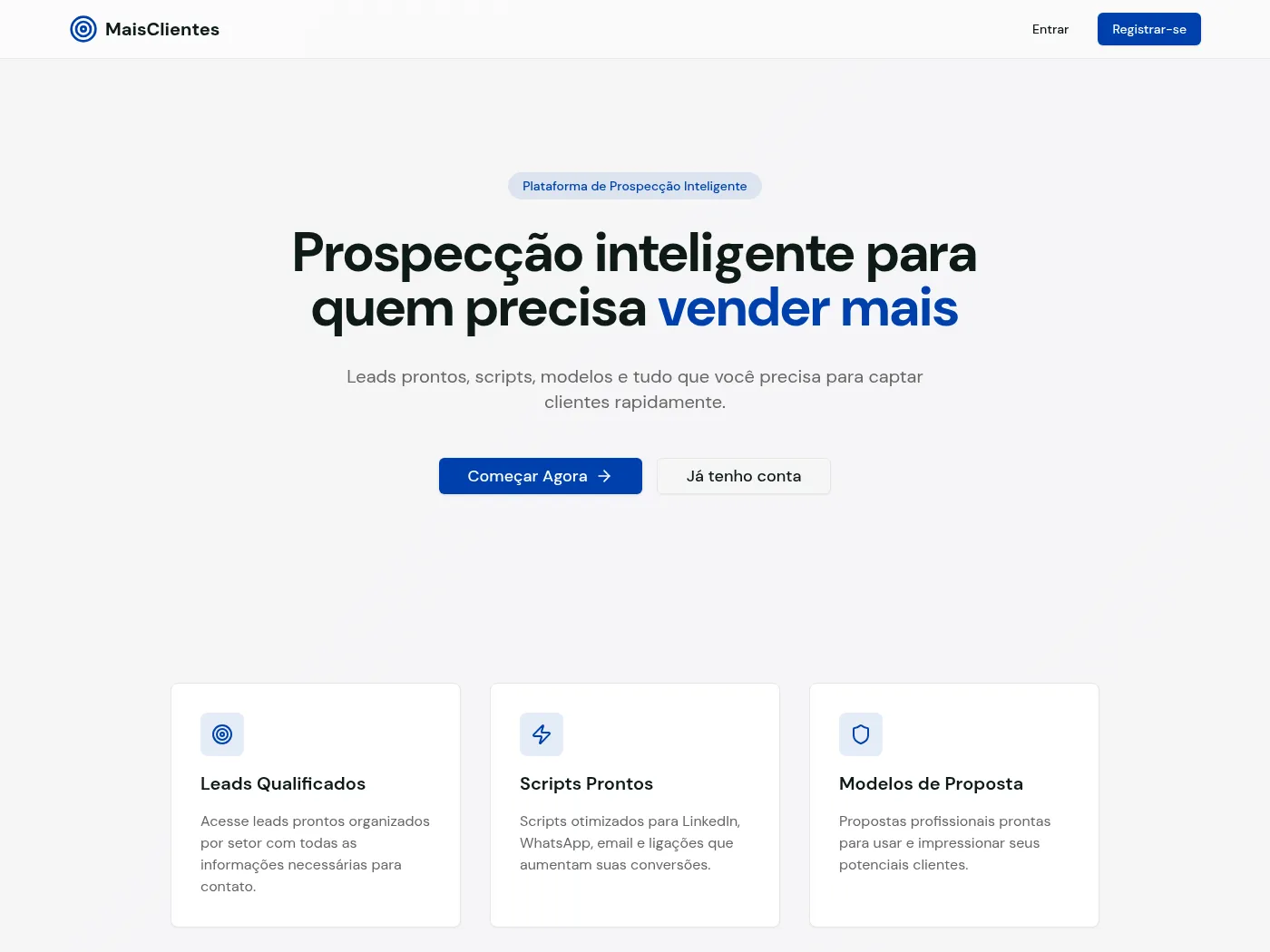 MaisClientes – Plataforma SaaS de Prospecção Comercial para Angola e Brasil
