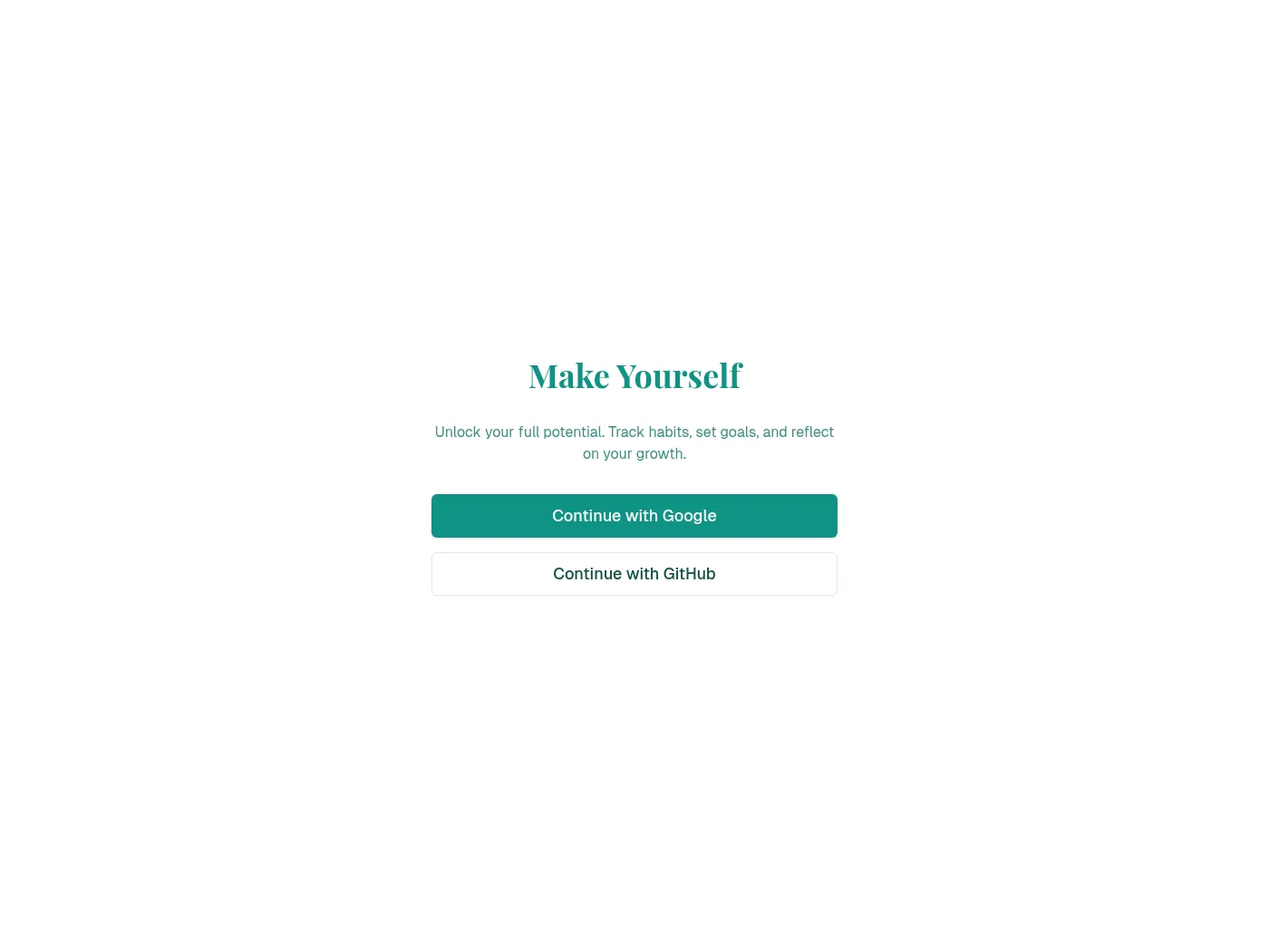 Make Yourself App