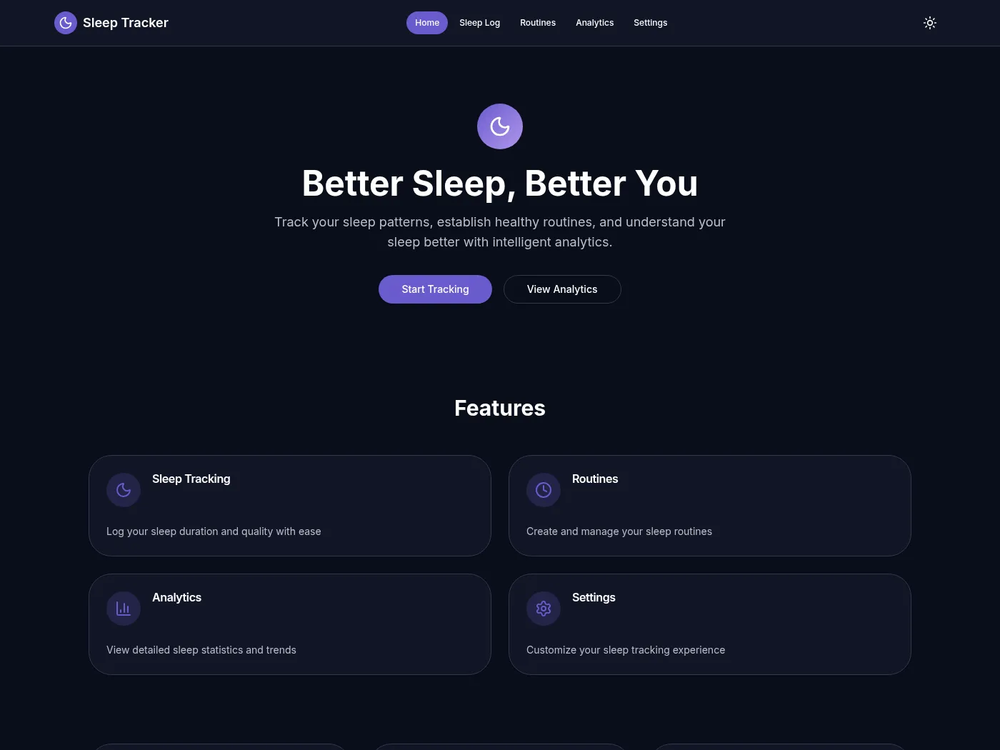 Markdown-Specified Sleep Tracker & Routine App