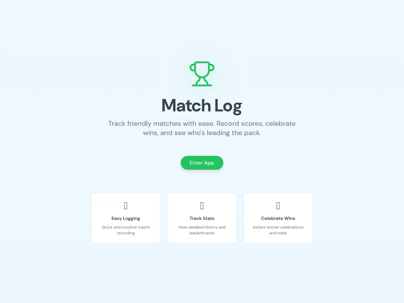 Match Log – Track Friendly Matches with Ease