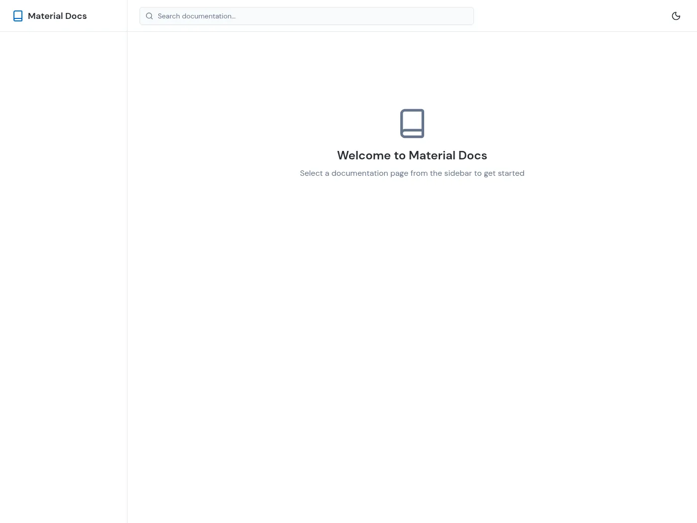 Material Docs Web Portal