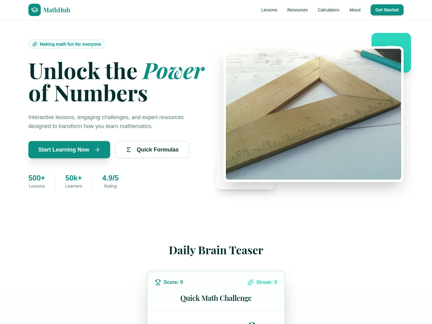 Math & Learn Hub