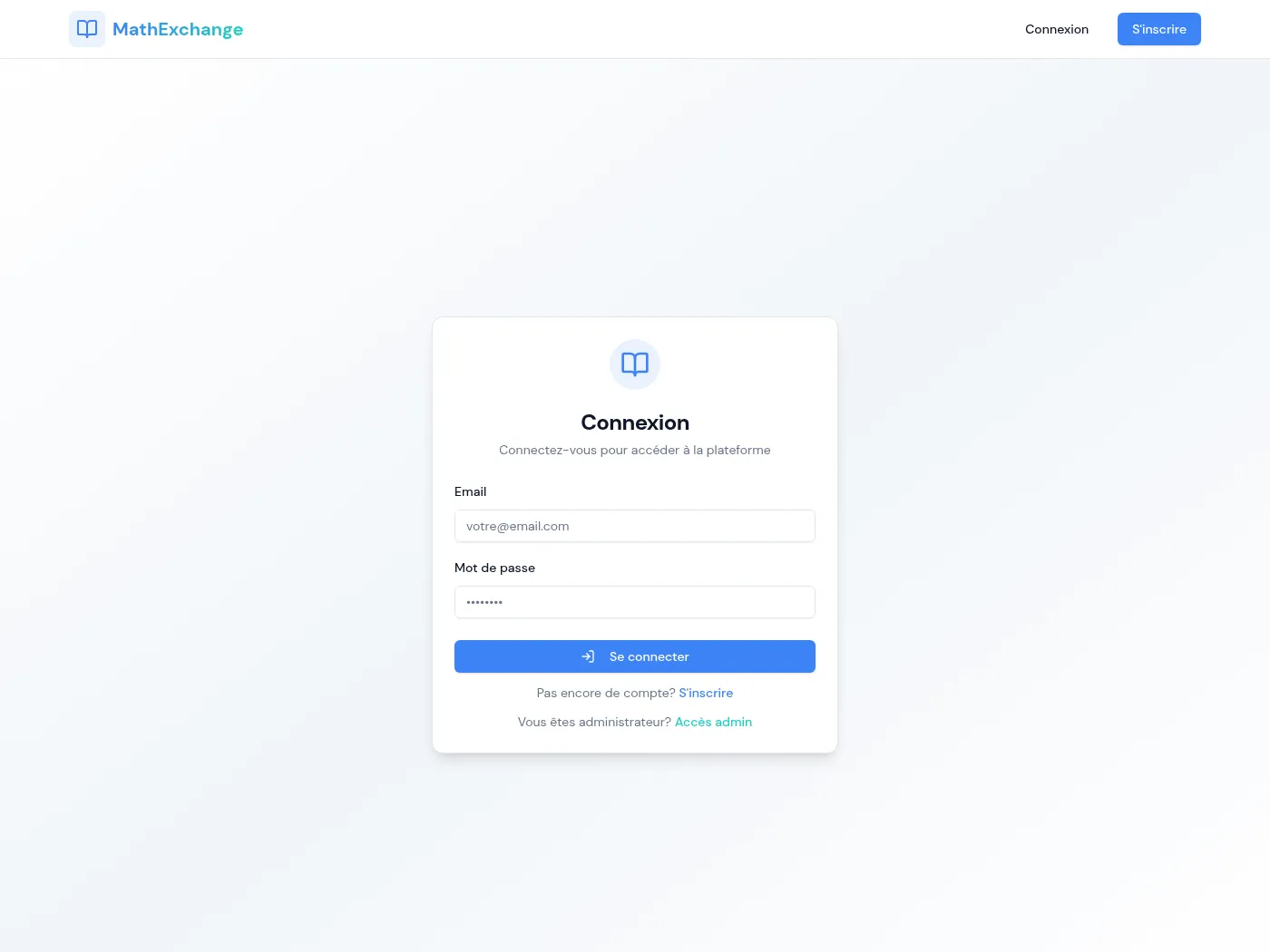 MathExchange Platform
