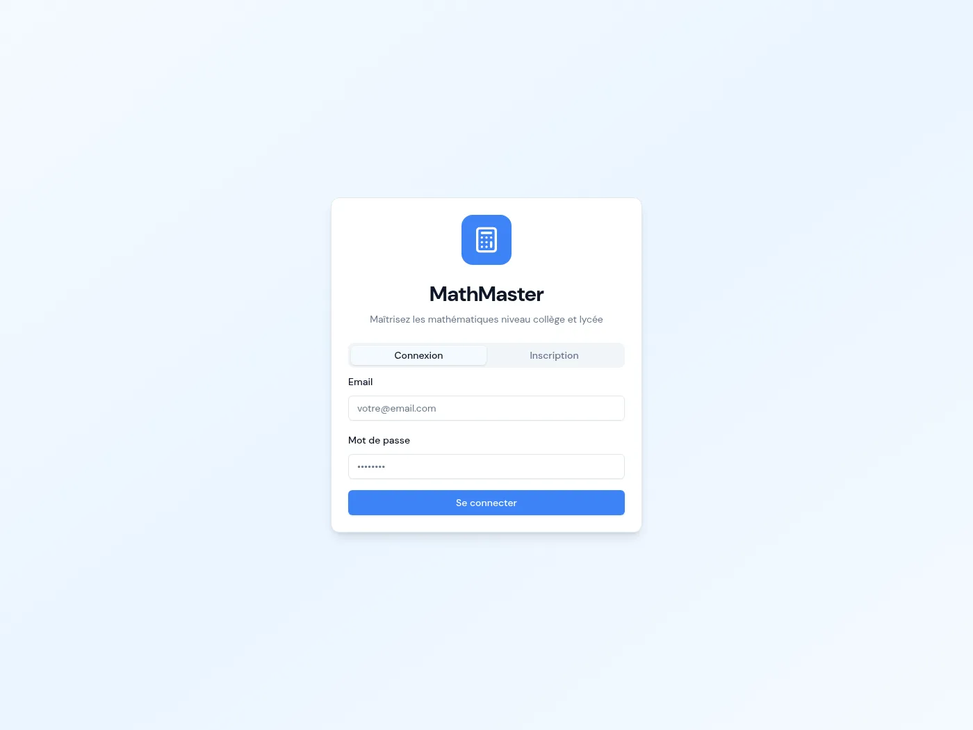 MathMaster App