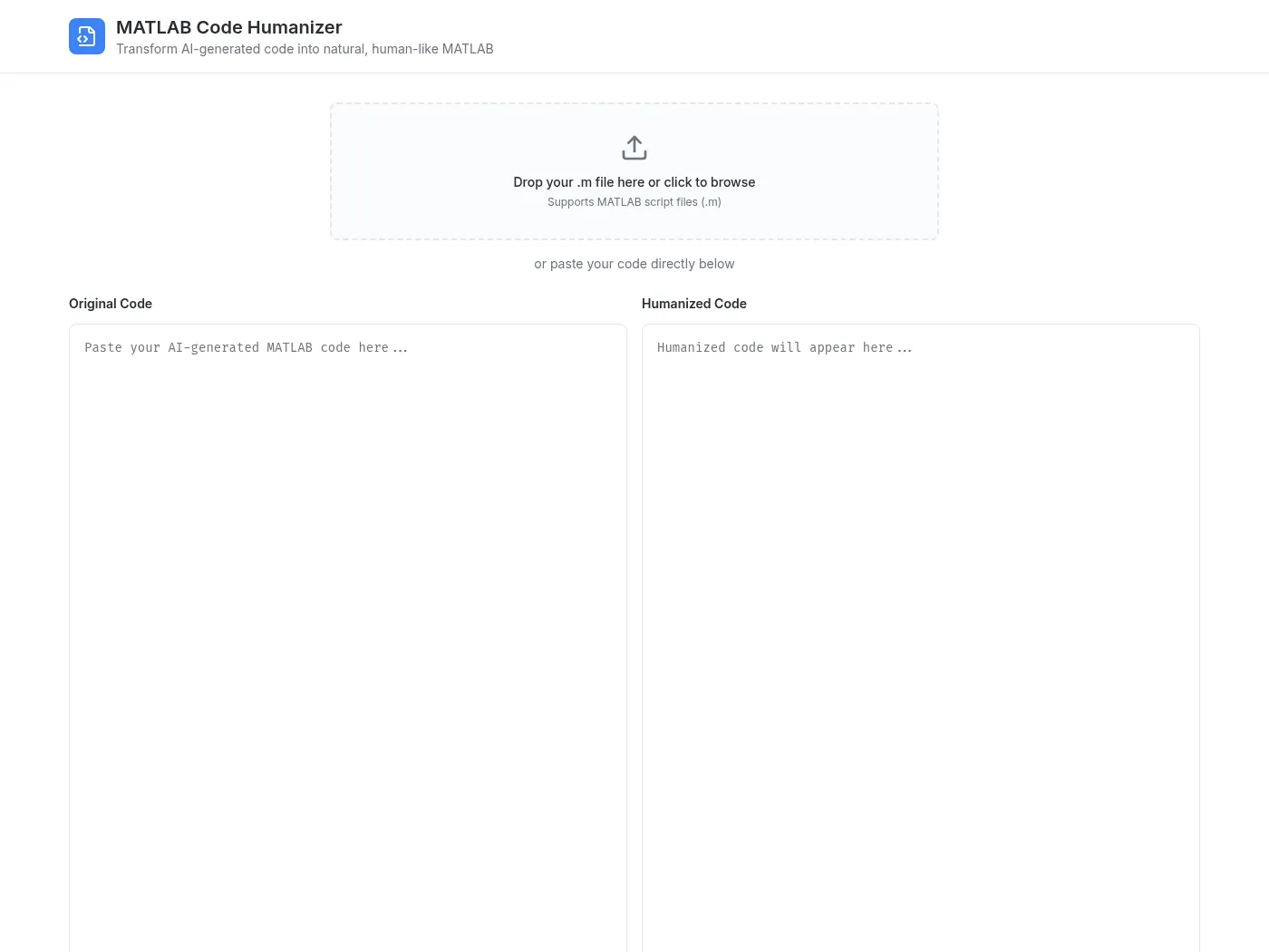 MATLAB Code Humanizer