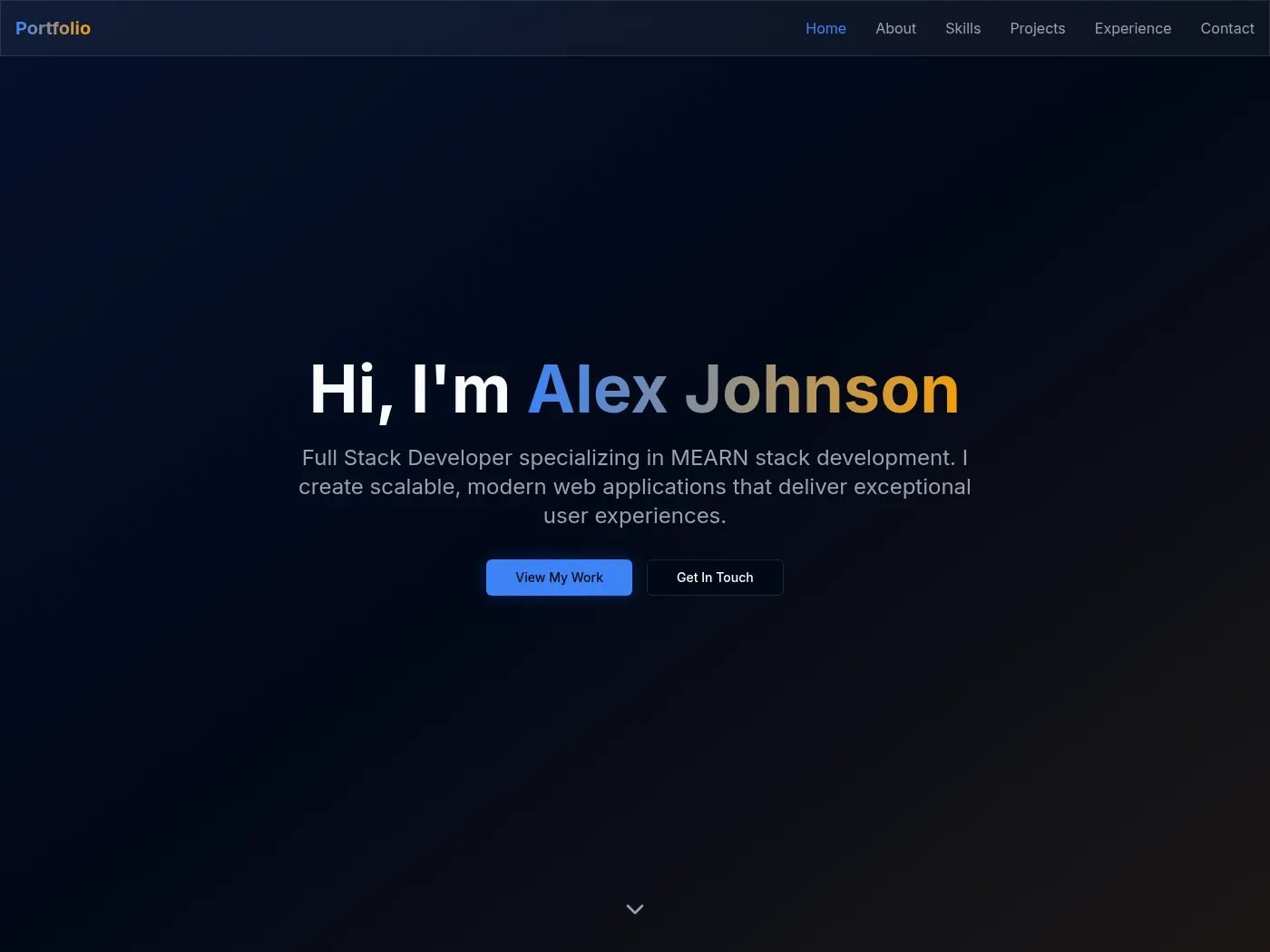 MEARN Stack Developer Portfolio