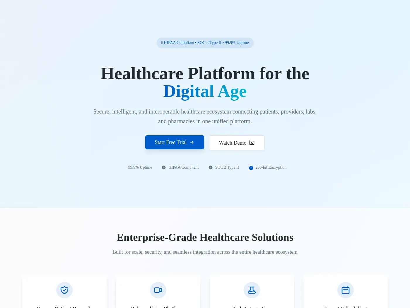 MediSync – Modern Healthcare Web App with Frontend-First React & Tailwind Architecture