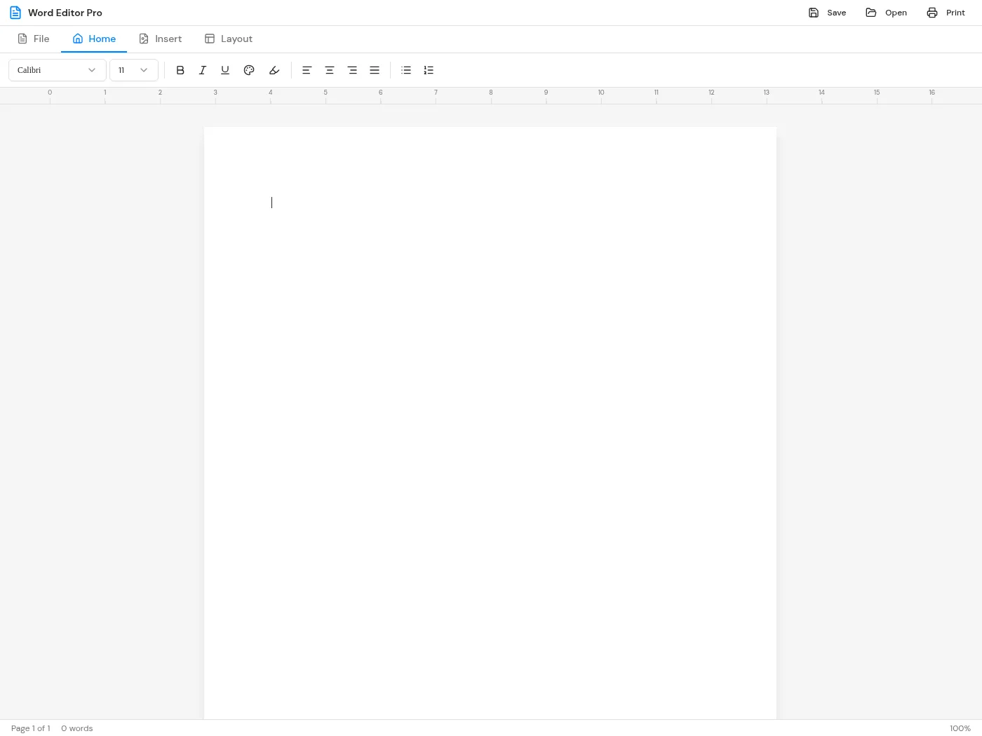 Word Editor Pro – Microsoft Word Clone