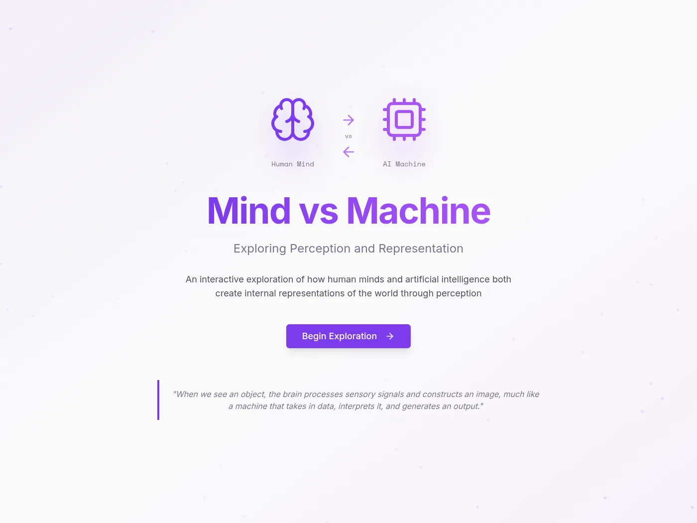 Mind vs Machine: Exploring Perception and Representation