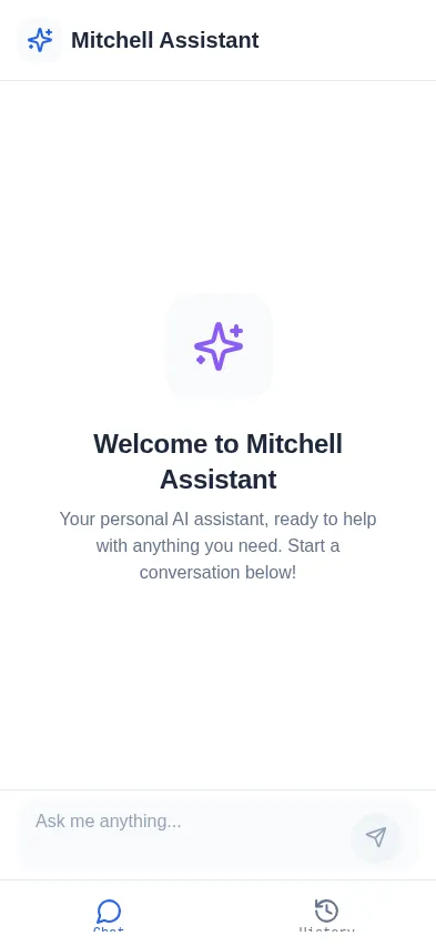 Mitchell Assistant Chatbot Mobile App