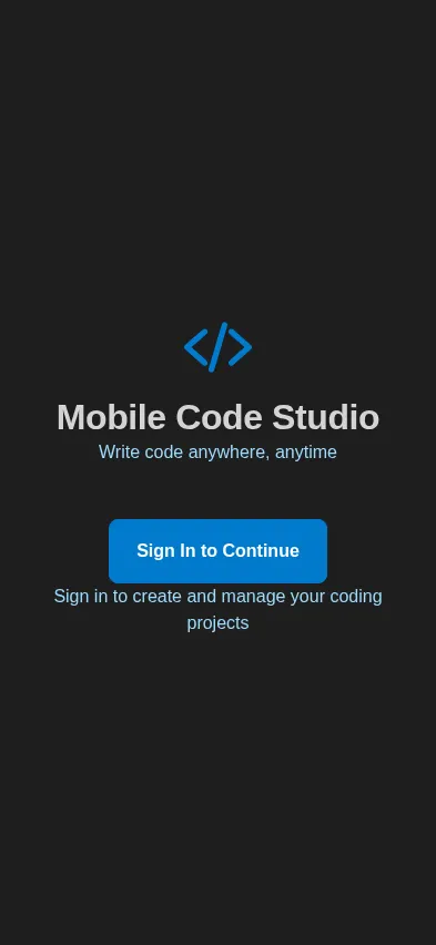 Mobile Code Studio