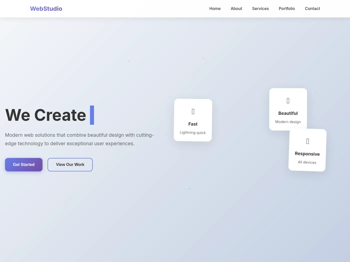 Modern JavaScript HTML CSS Website