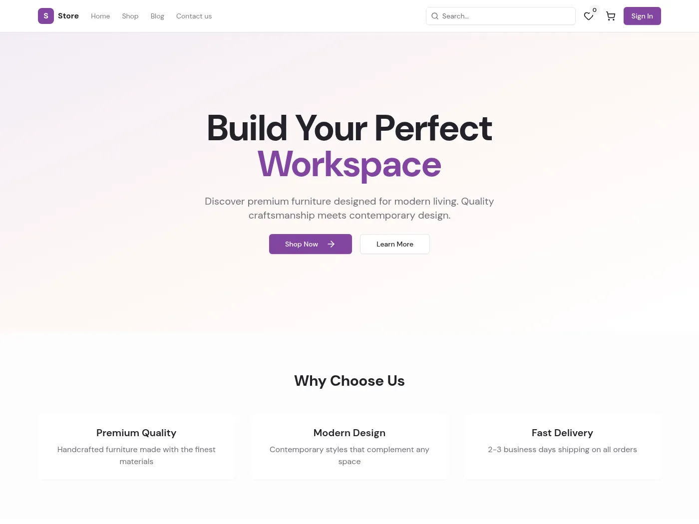 Modern SaaS E-commerce Platform with Multitenancy