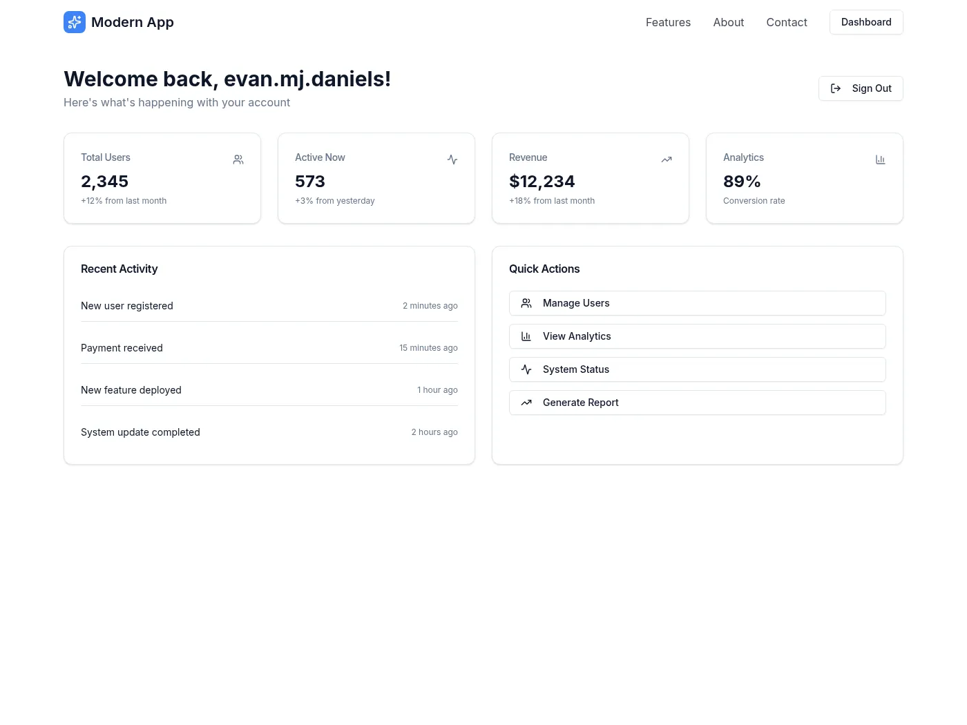 Modern Web App Starter