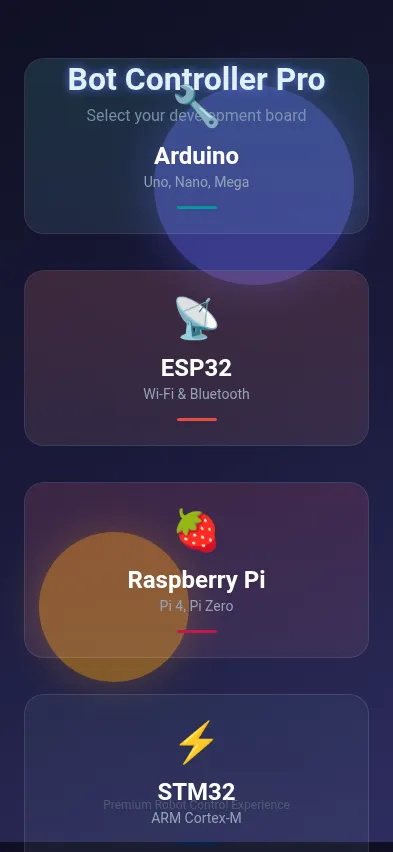 Modular Bot Controller Android App with Bluetooth/Wi-Fi