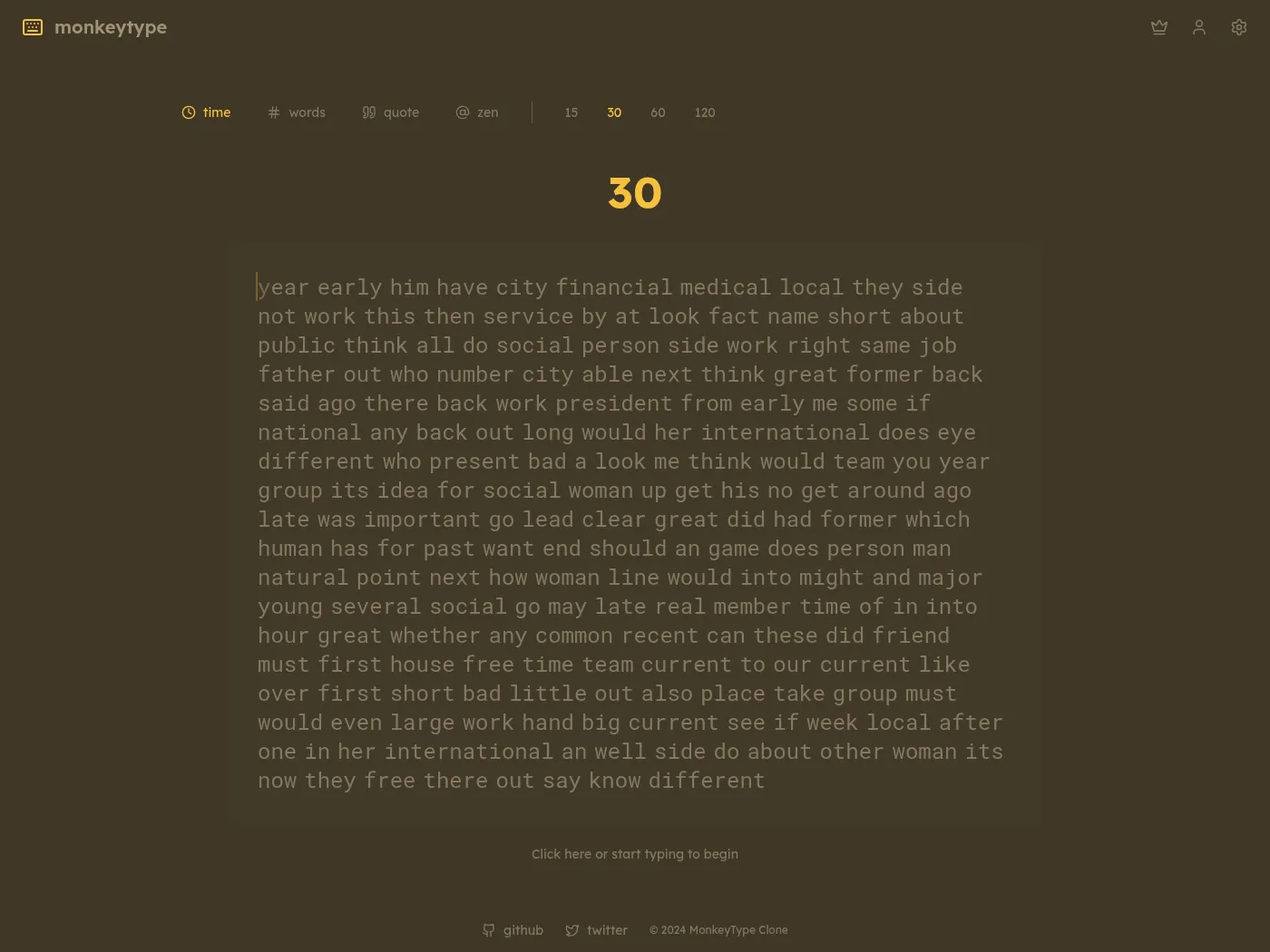 MonkeyType Web Clone