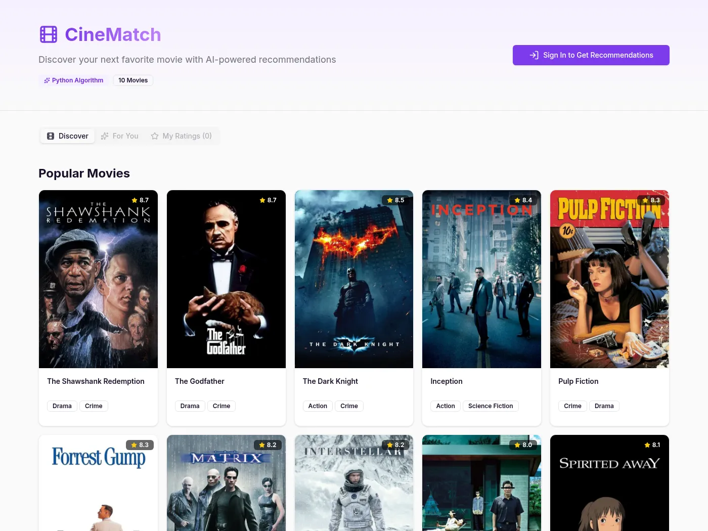 Smart Movie Recommendation Engine