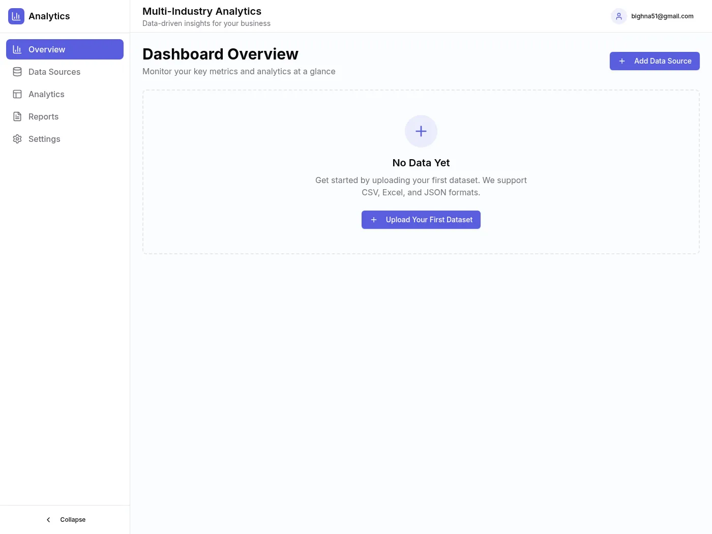 Multi-Industry Data Analytics Platform
