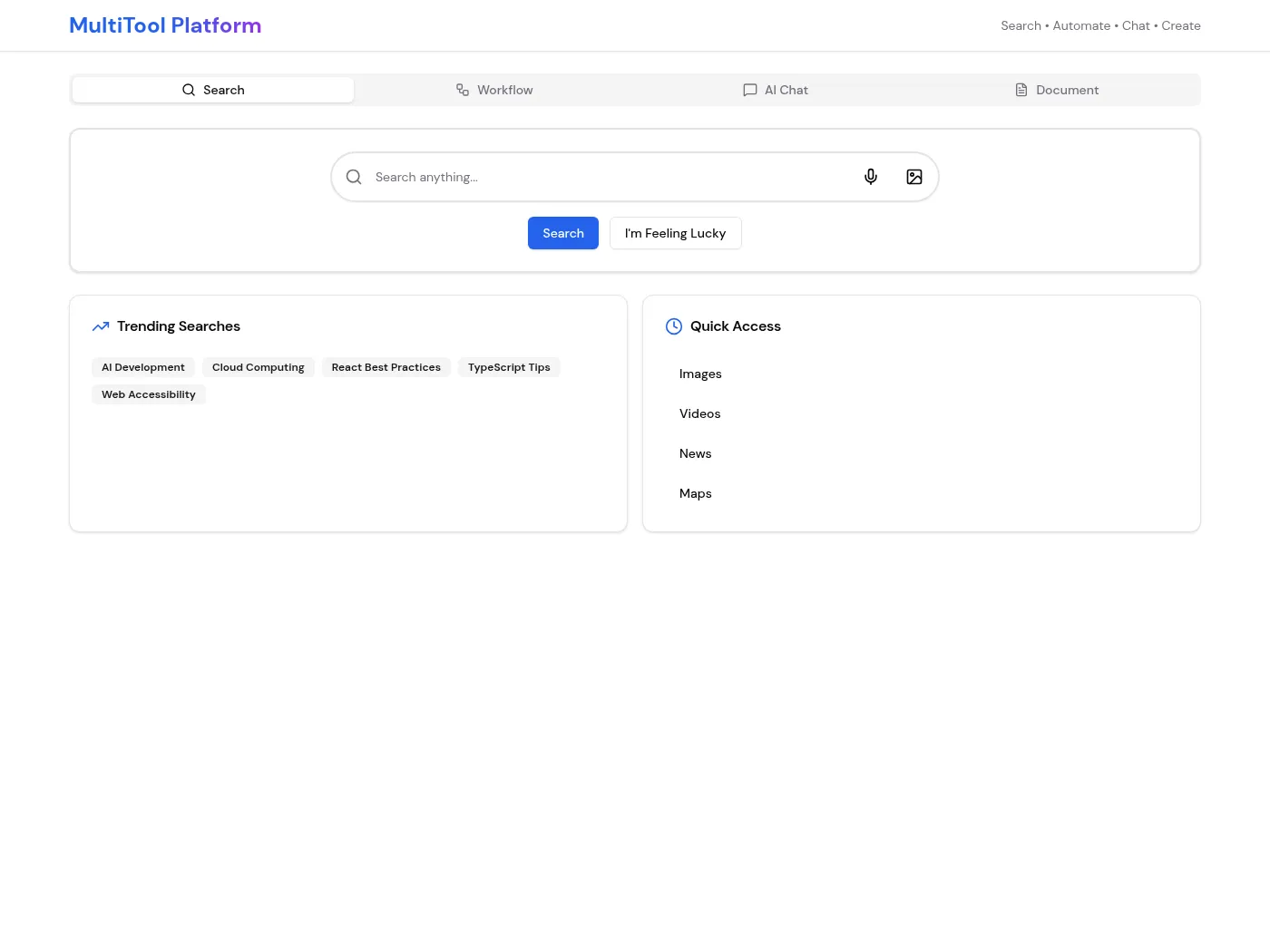 Multi-Tool Platform: Google, n8n, and ChatGPT 6 Clone with Integrated Features